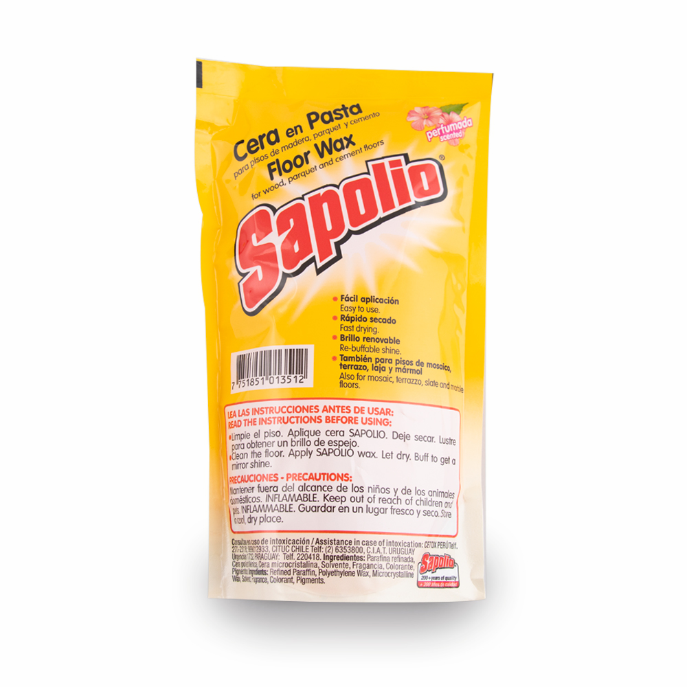 SAPOLIO CERA PASTA AMARILLA*300ML | marketcircolo